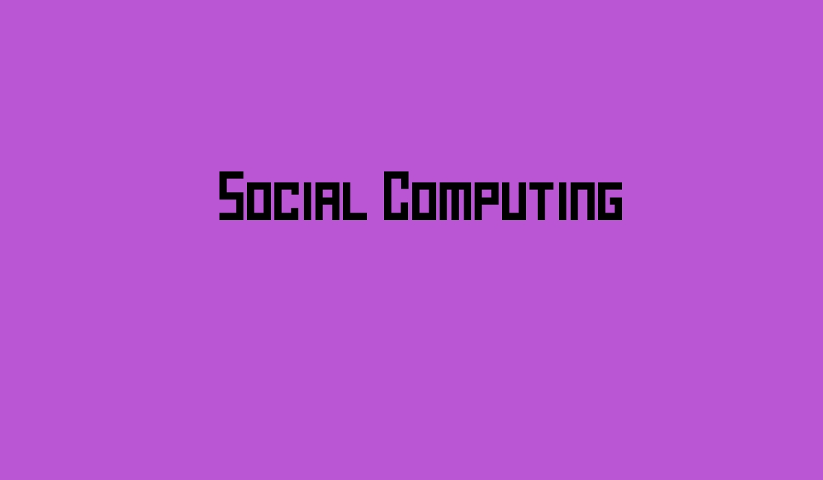 Analytics: Social Computing Trends Real Use – Srinimf