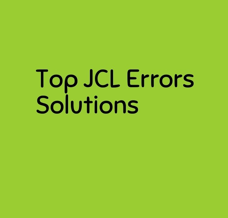 The most common JCL errors – Srinimf