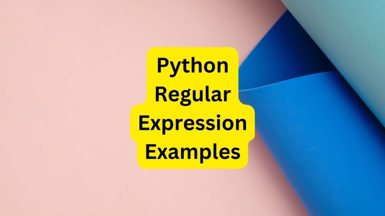 6 Essential Python Regular Expression Examples – Srinimf